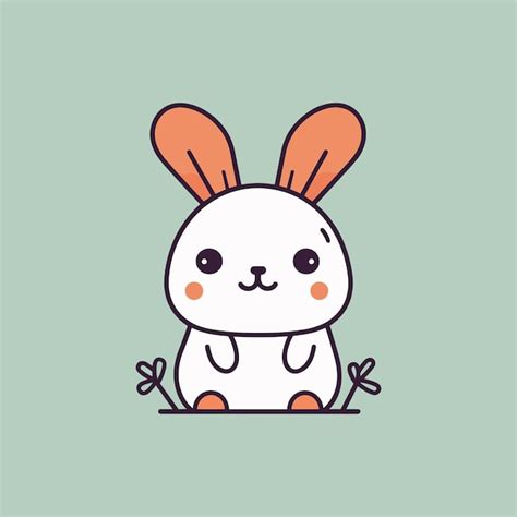 Premium Vector Cute Kawaii Rabbit Bunny Cartoon Easter Cutevector