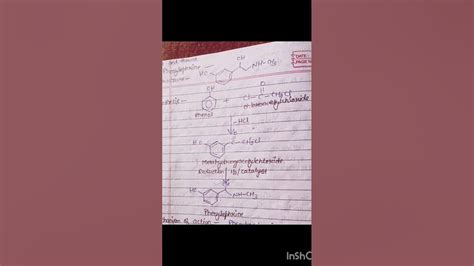 Synthesis Of Phenylephrine Likesharesubscribe Bpharmacy Chemistry
