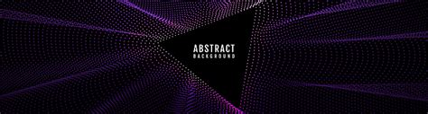 보라색 삼각형 테크노 배경입니다 어두운 공간에서 점선 효과 장식으로 빅 데이터 시각화 현대 그래픽 디자인 요소 도트 웨이브 스타일 개념 웹 배너 전단지 카드 또는 브로셔