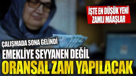 Emekliye seyyanen değil oransal zam yapılacak Çalışmada sona gelindi