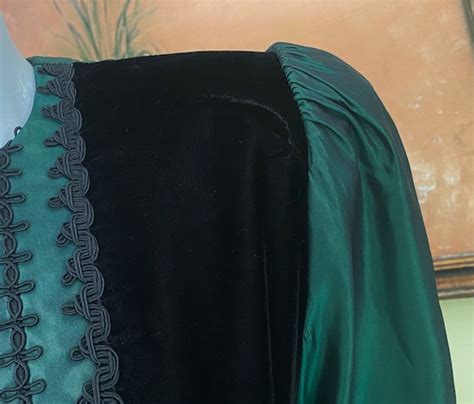 S Gunne Sax By Jessica McClintock Green Taff Gem