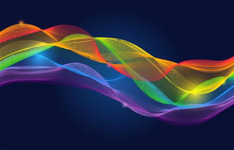 Rainbow Waves Background 14015931 Vector Art At Vecteezy