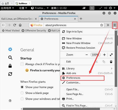 Kali Linux中firefox浏览器汉化方法容器版firefox 汉化 Csdn博客