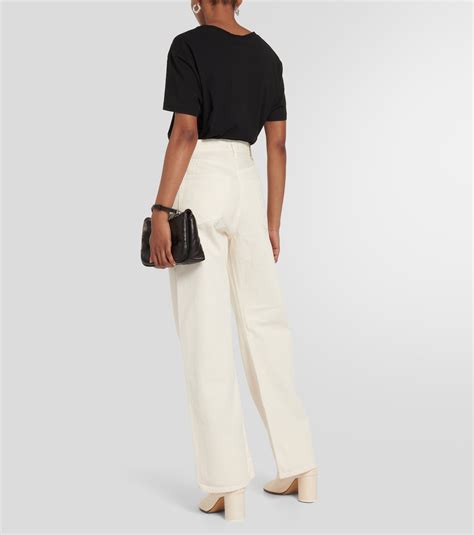 Gaucho High Rise Wide Leg Jeans In White Citizens Of Humanity Mytheresa
