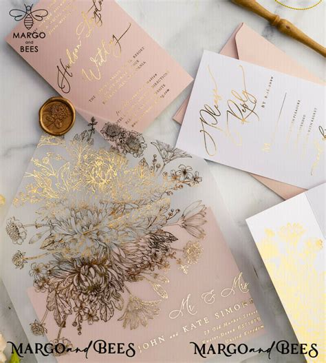 Elegant Arabic Golden Wedding Invitations With Glamour Gold Foil And