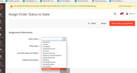 assign order status to state order state dropdow magento forums