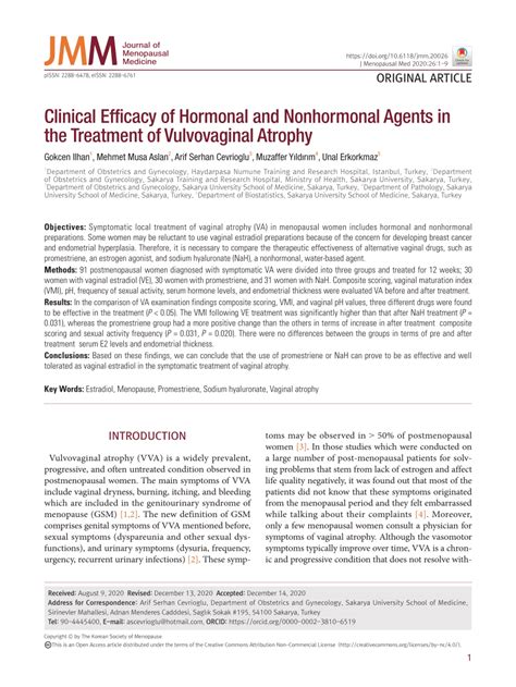 Pdf Clinical Efficacy Of Hormonal And Nonhormonal Agents In The