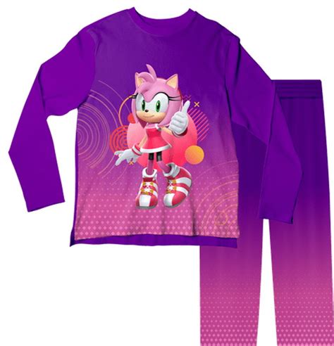 Pijama Infantil Amy Rose Pjml Elo Produtos Especiais