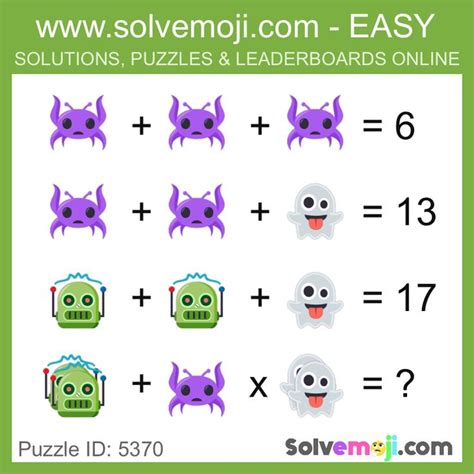 Math Puzzle With Emojis Can You Solve It Maths Puzzles Emoji Math
