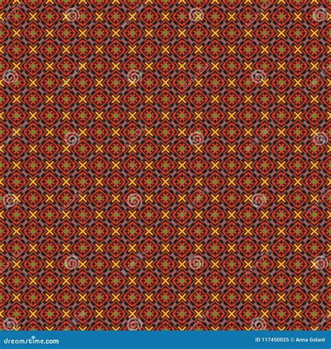 Rhombic Seamless Pattern Block Repeat Background Geometric Pattern In