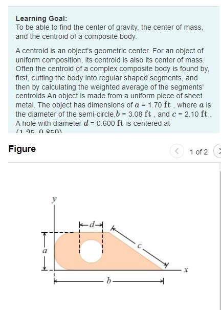 Solved Learning Goal To Be Able To Find The Center Of