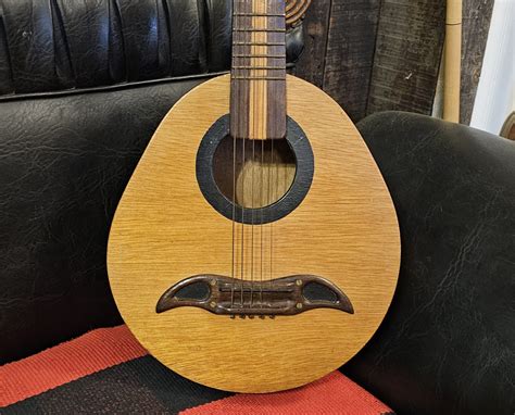 Flat Back 6 String Mandolin 1940s Pear Shaped Body Nice