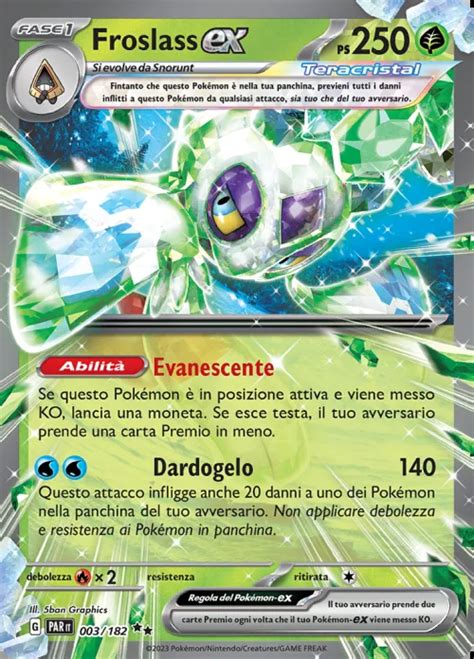 Froslass Ex Par 003 182 It Doppia Rara