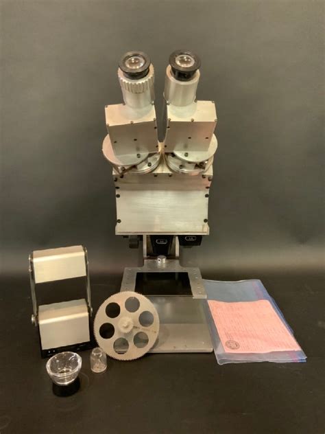 Stainless Steel Microscope With Accessories Auction