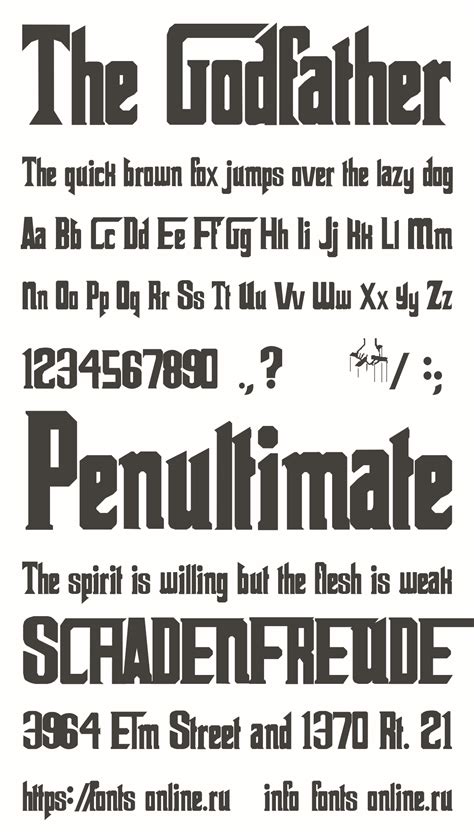 The Godfather Font