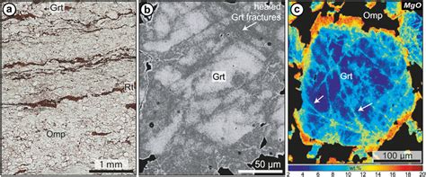 Evidence Of Brittle Behavior In Eclogites A Eclogitized Mylonitic