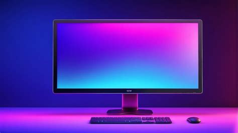 Premium Photo A Computer Monitor Keyboard And Mouse On A Desk