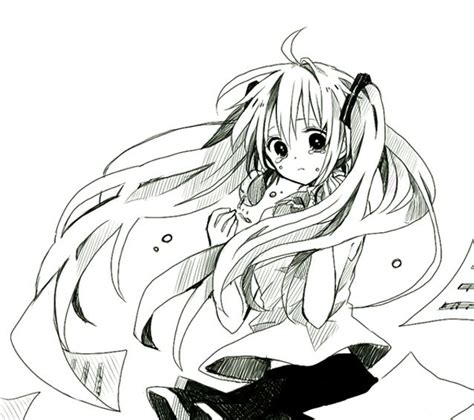 Hatsune Miku Black And White
