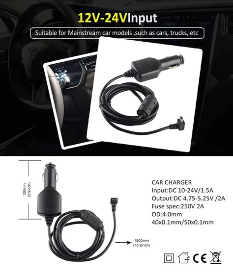 2020 Newest For Garmin Nuvi Vehicle Power Cable 5v 2a Gps Car Charger