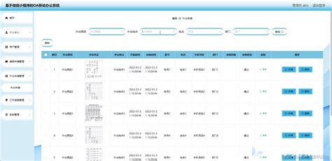 java毕业设计基于微信小程序的oa移动办公系统[附源码] 小程序 oa 源码 csdn博客
