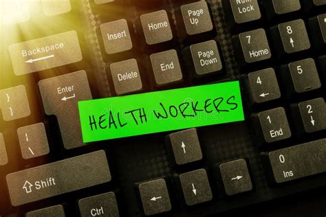 Writing Displaying Text Health Workers Business Concept Whose Job To Protect The Health Of