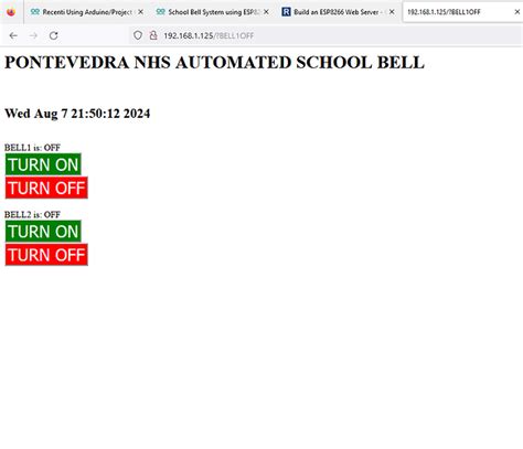 School Bell System Using Esp8266 General Guidance Arduino Forum