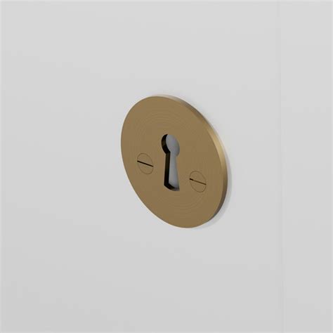 Brandt Signature Nøkkelskilt Satin Brass R Bergersen