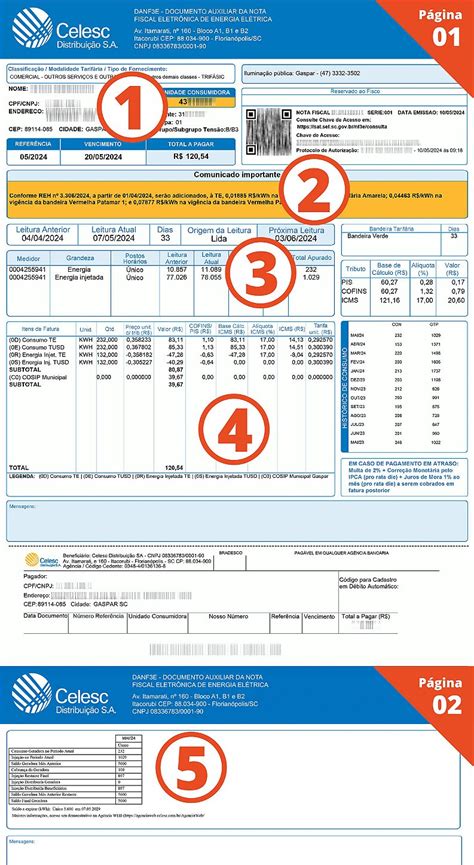 Leitura da Nova Fatura de Energia CELESC 2024 com Geração Solar Fotovoltaica SolarPro