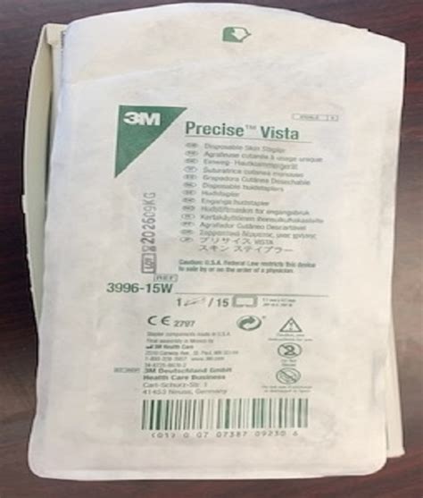 3m Stapler Skin Disposable Precise Vista W 15 Wide Staple Part 3996
