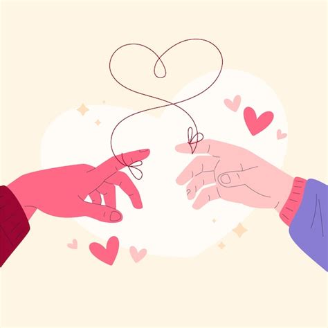 Premium Vector Flat Design Red Thread Illustration