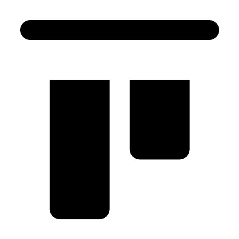 V Align Top Vector SVG Icon SVG Repo