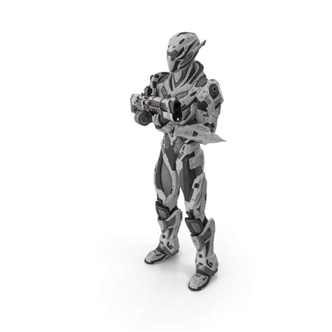 Futuristic Combat Robot With Assault Rifle 3d Incl Armor And Bot Envato