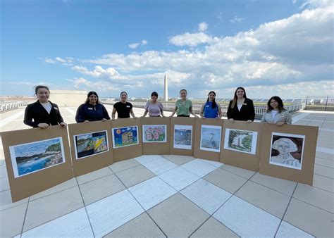 Interns From The Latino Heritage Internship Program And The Mosaics In