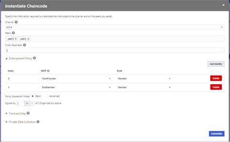 oracle blockchain platform cloud serviceで非 決定論的なchaincodeをインストール、インスタンス