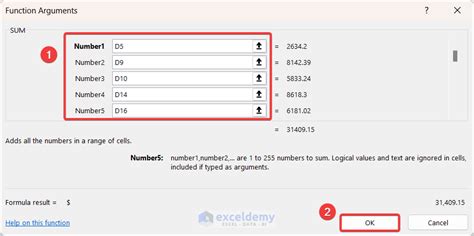 How To Sum Random Cells In Excel