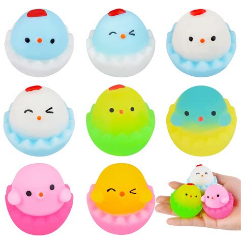 Buy Kyerivs 8pcs Easter Chick Squishy Toys Cute Easter Chicken Mochi
