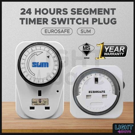 Sirim 13a 24 Hours Segment Plug In Timer Analog Timer Switch Sockets