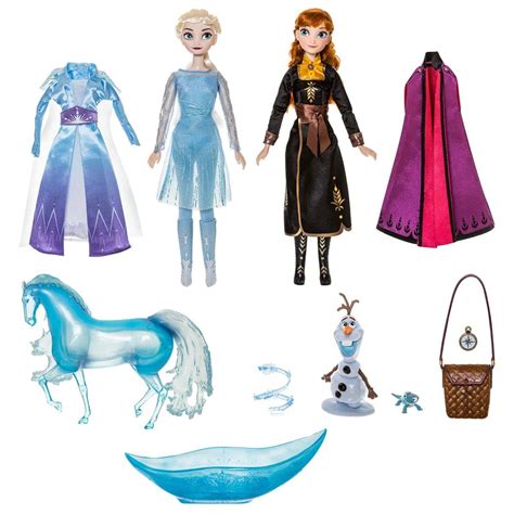 Disney Store Official Frozen 2 Doll Set Classic Doll T Set With Elsa And Anna Fully