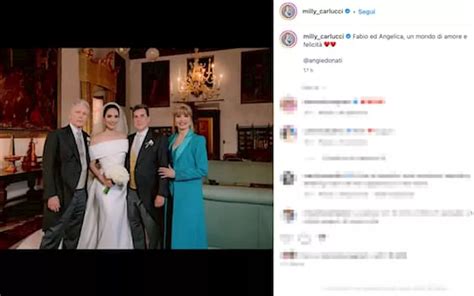 Milly Carlucci la figlia Angelica si è sposata matrimonio in Toscana con Fabio Borghese