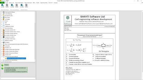 Logiciel De Sol Tassement Essai Au Pressiomètre Ménard