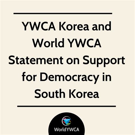 World Ywca On Linkedin Ywca Korea And World Ywca Statement On Support