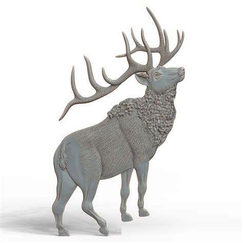 D File D Model STL File For CNC Router Laser D Printer Deer D Printer Model To