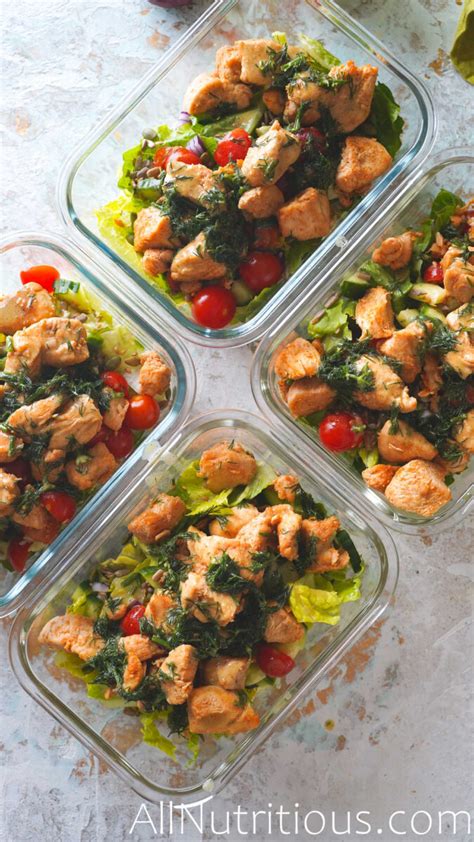 Chicken Salad Meal Prep All Nutritious