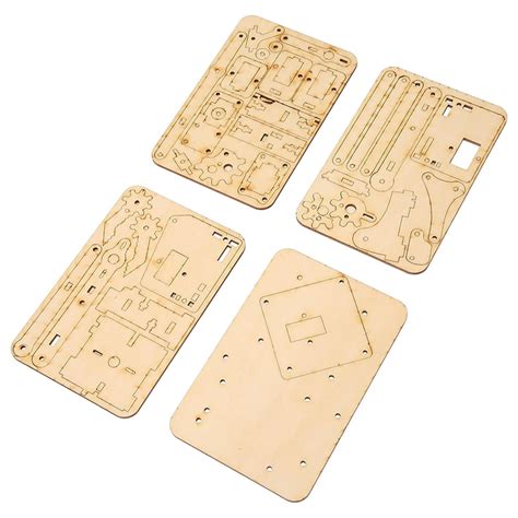 4 Dof Robotic Arm Diy Kit Robotic Arm Plank Wooden And Acrylic Rees52