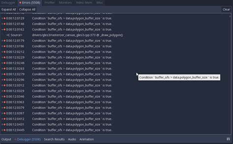 What Is Condition Bufferofs Datapolygonbuffersize Is True