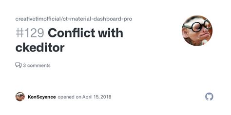Conflict With Ckeditor · Issue 129 · Creativetimofficial Ct Material Dashboard Pro · Github