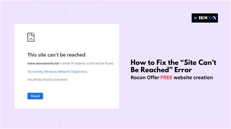How To Fix The Site Cant Be Reached” Error Complete Guide