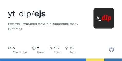 Github Yt Dlpejs External Javascript For Yt Dlp Supporting Many