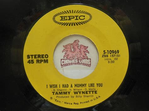 Tammy Wynette – Kids Say The Darndest Things / I Wish I Had A, 45 RPM ...