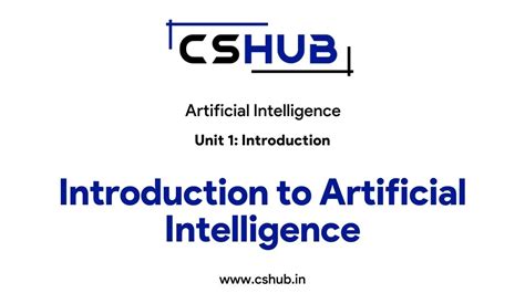 Introduction To Artificial Intelligence Artificial Intelligence